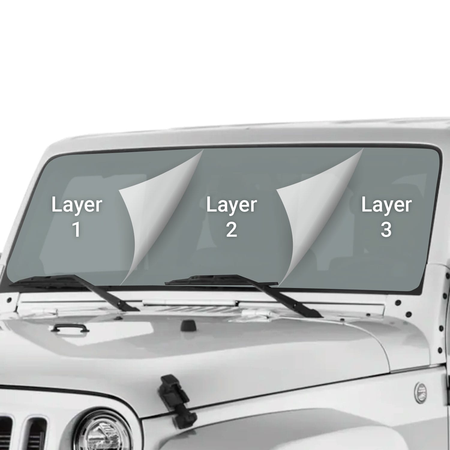 10 Individual Kits of Windshield Defense™ for Jeep® Wrangler® JK ...